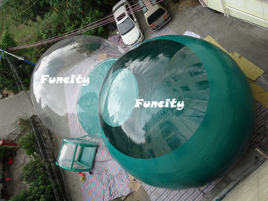 Fashionable Transparent PVC Two Rooms Inflatable Tent For Summer Camping