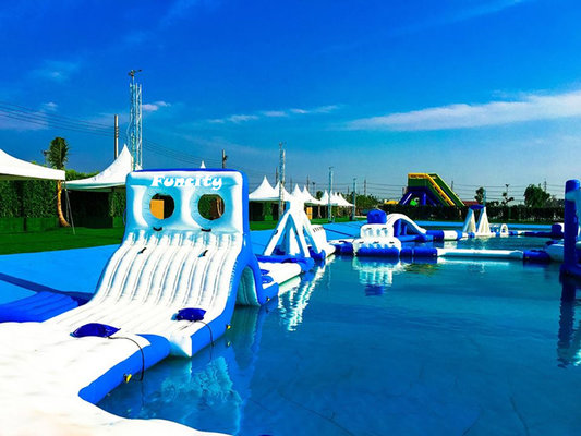 Durable PVC Tarpaulin Floating Inflatable Water Park Commercial For Resort