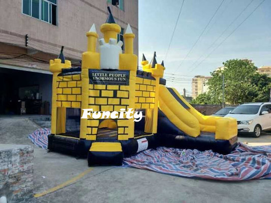 5 * 5 * 4.5 m Colorful Inflatable Combo Bouncers Jumping Castle With En 14960