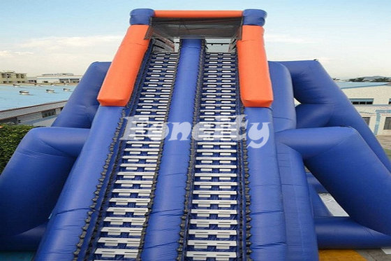 Giant Customized 0.55 Mm Pvc Tarpaulin Inflatable Water Slide 50*14*13 m H