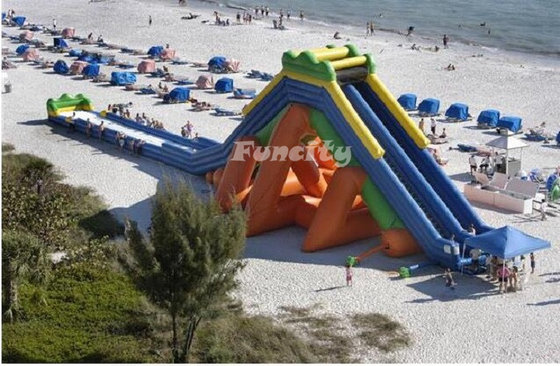CE Approved Commercial Inflatable Dry Slides Fireproof For Water Game Equipment