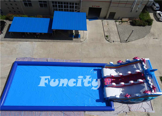7 Years Life Span Big Inflatable Pool Water Park Equipment For Amusement Park