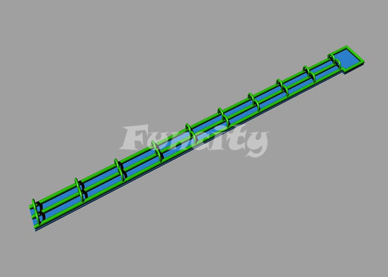 Huge Size Inflatable Slide Through The City Double Stitching Blow Up Slip N Slide