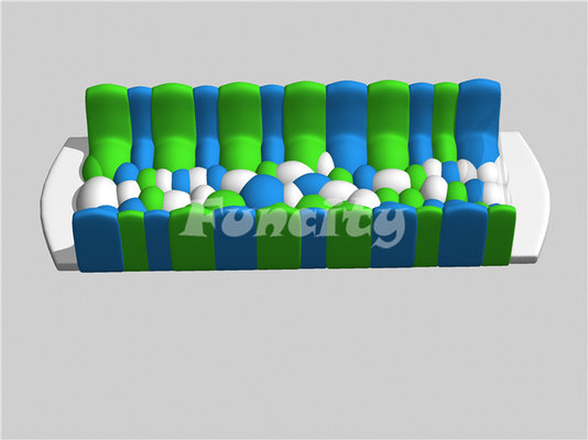 85L*30W*15H Feet Sewing Insane Inflatable 5k Sport Games , Inflatable 5K Running Obstacle Jumping Around