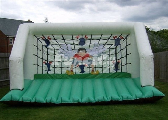 0.55mm PVC Tarpaulin Material Inflatable Football Goal For Fun With Ce Approved