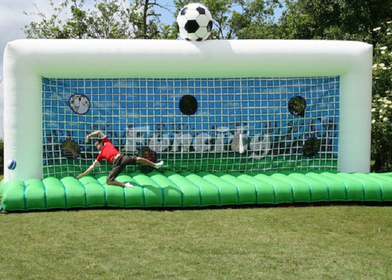 0.55mm PVC Tarpaulin Material Inflatable Football Goal For Fun With Ce Approved