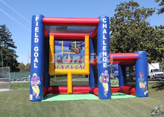 0.55mm PVC Tarpaulin Material Inflatable Football Goal For Fun With Ce Approved