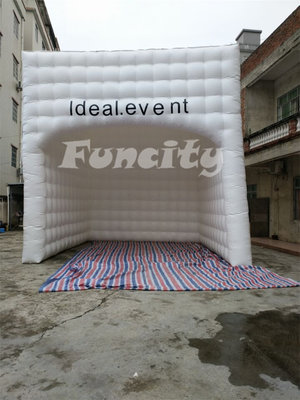 0.55mm PVC Tarpaulin 6mL*6mW Inflatable Cube Tent , Event Inflatable Bubble Tent