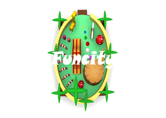 0.55mm PVC Inflatable Fun City Jungle Bouncy Castle With Slide , Sewing Technology