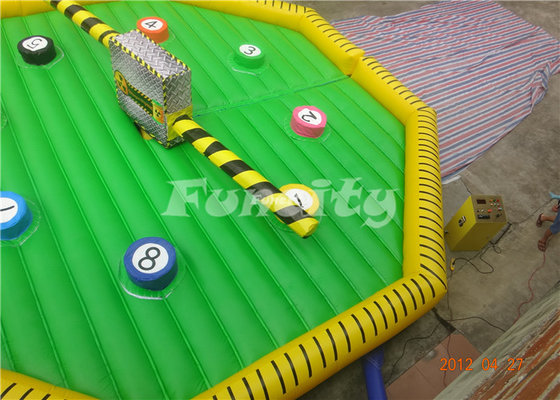 Mechanical Inflatable Jumping Oktagon Wipeout , PVC Material Inflatable Meltdown