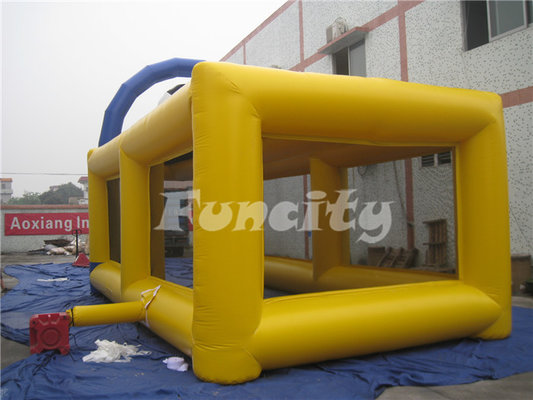 6mL*3mW PVC Tarpaulin Inflatable Sport Games , Inflatable Football Soccer Kick Games