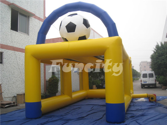 6mL*3mW PVC Tarpaulin Inflatable Sport Games , Inflatable Football Soccer Kick Games