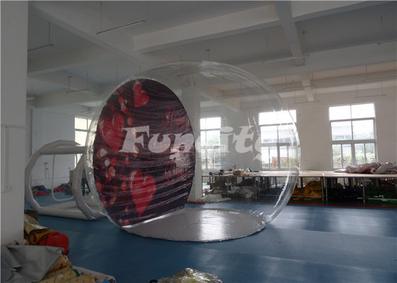 PVC Tarpaulin Inflatable Bubble Show Ball Tent For Valentine's day / Christmas