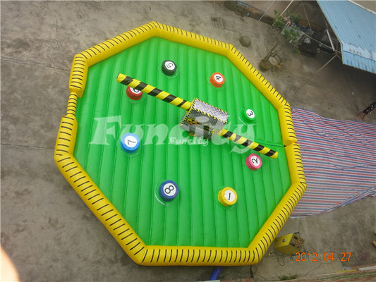 8M Diameter Inflatable Sport Games , Mechanical Inflatable Wipeout Simulator