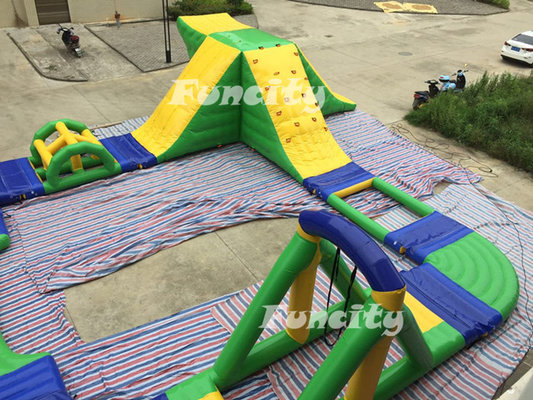 0.9mm PVC Tarpaulin Inflatable Water Park For Resort / Seashore