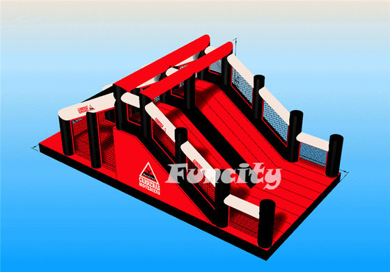 OEM / ODM Inflatable 5k Obstacle Course With PVC Tarpaulin Material