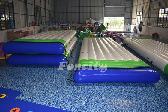 0.9mm PVC Tarpaulin Inflatable Water Floating Platform For Water Park Equipment