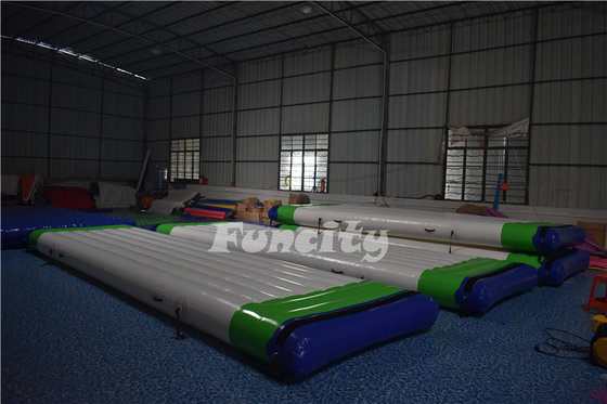 0.9mm PVC Tarpaulin Inflatable Water Floating Platform For Water Park Equipment