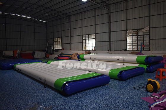 0.9mm PVC Tarpaulin Inflatable Water Floating Platform For Water Park Equipment