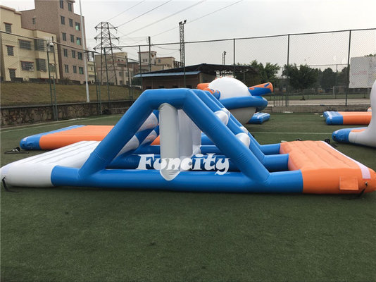 PVC Tarpaulin Inflatable Obstacle Water Park Inflatable Sport Games 37M * 22M