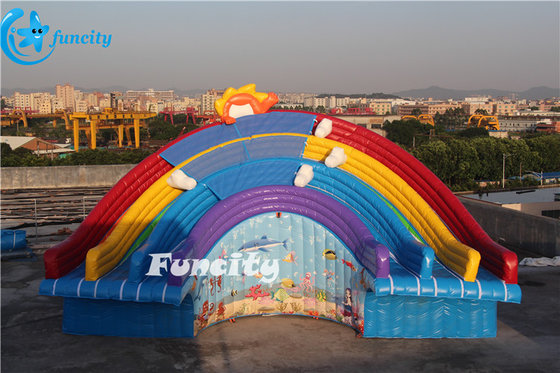 11x6x6m Inflatable Rainbow Slide for Water Park Equipment Use