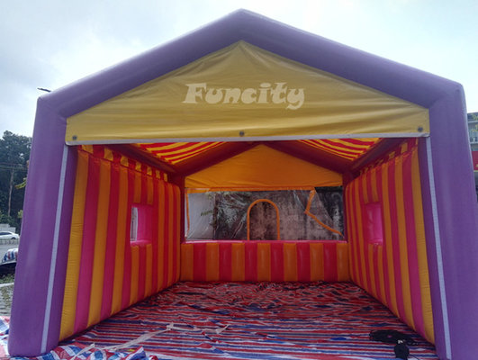 Outdoor portable commercial advertising mini inflatable camping tent for resort