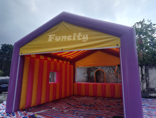 Outdoor portable commercial advertising mini inflatable camping tent for resort