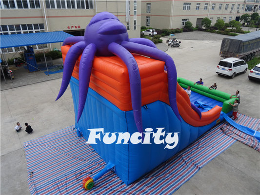 Octopus Inflatable Slide For Kids Slipping In The Long Slide