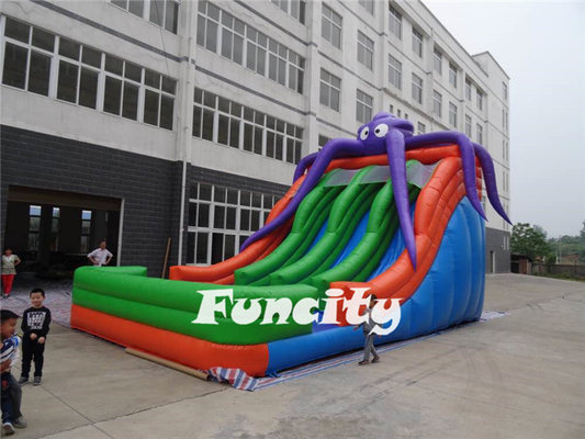 Octopus Inflatable Slide For Kids Slipping In The Long Slide