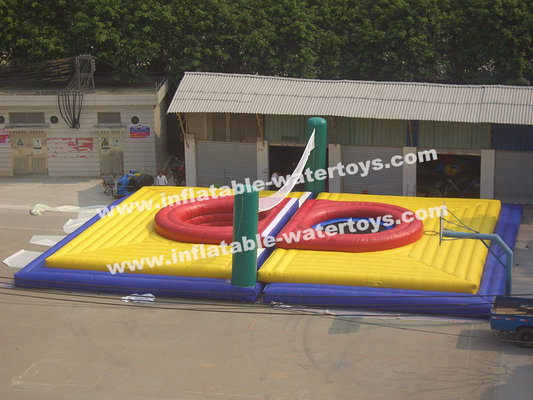 0.55mm PVC Tarpaulin Colorful Inflatable Volleyball Court for Sport Games