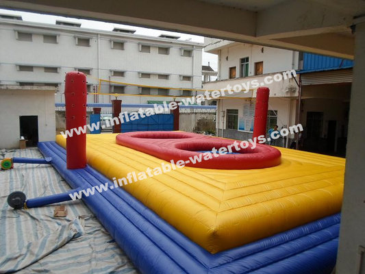 0.55mm PVC Tarpaulin Colorful Inflatable Volleyball Court for Sport Games