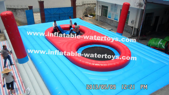 Beach Volleyball Game Inflatable Sport Games Bossaball Durable 0.55mm PVC Tarpaulin