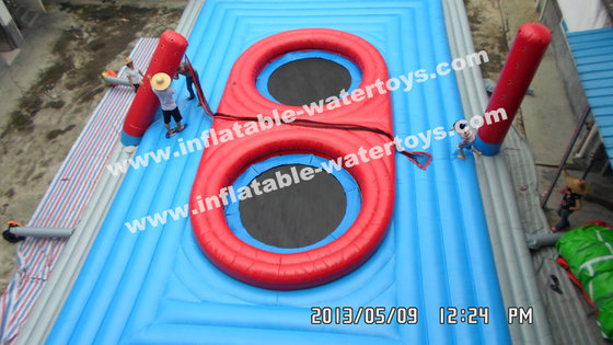 Beach Volleyball Game Inflatable Sport Games Bossaball Durable 0.55mm PVC Tarpaulin