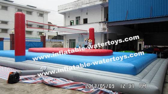Beach Volleyball Game Inflatable Sport Games Bossaball Durable 0.55mm PVC Tarpaulin
