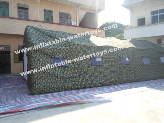 OEM 0.9MM PVC Tarpaulin Inflatable Military Tent ,Inflatable Airbeam Tent