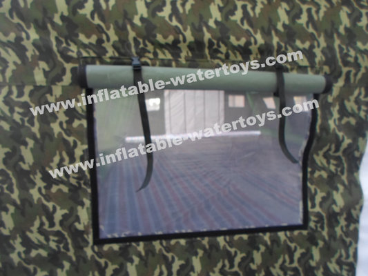 OEM 0.9MM PVC Tarpaulin Inflatable Military Tent ,Inflatable Airbeam Tent