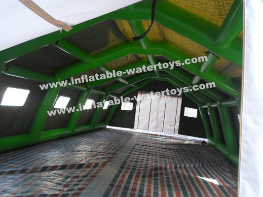 OEM 0.9MM PVC Tarpaulin Inflatable Military Tent ,Inflatable Airbeam Tent