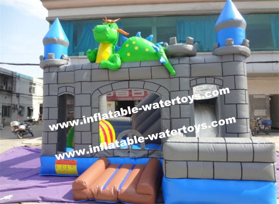 0.55mm PVC Kids Blow Up Water Slides , Toddler Inflatable Bouncer
