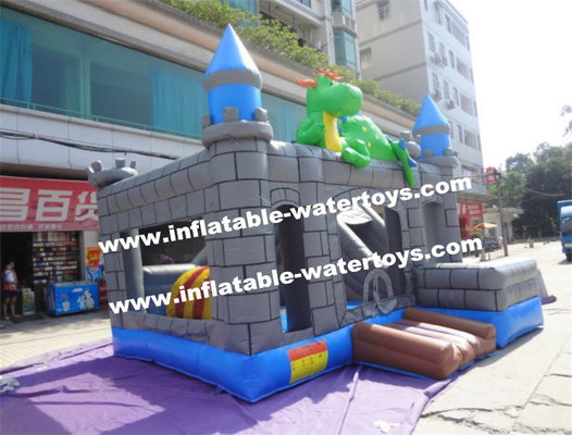 0.55mm PVC Kids Blow Up Water Slides , Toddler Inflatable Bouncer