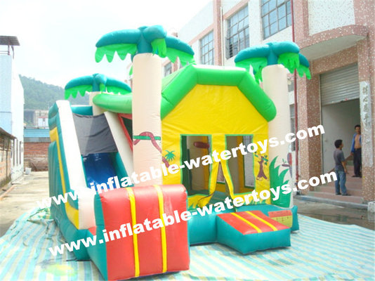 0.55mm PVC Tarpaulin Kids Inflatable Water Trampoline Combo Bouncer