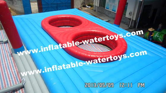 Portable PVC Tarpaulin Colorful Inflatable Sports Games For Volleyball Game