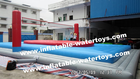 Portable PVC Tarpaulin Colorful Inflatable Sports Games For Volleyball Game