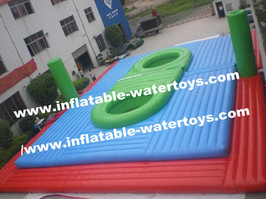0.55mm PVC Tarpaulin Colorful Inflatable Sport Games For Inflatable Volleyball Court