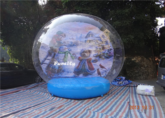 Winter Wonderland 0.9mm PVC Tarpaulin  Giant Inflatable Snow Globe Show Ball