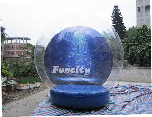 Custom Logo PVC Tarpaulin PVC Dome Inflatable Snow Globe for Christmas Promotion