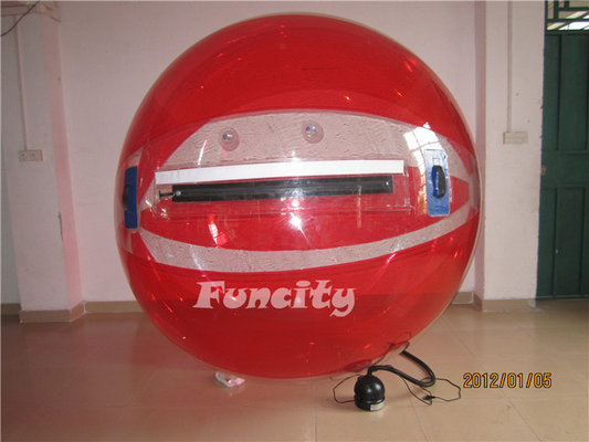 Good Quality 2m Red Color Inflatable Water Walking Ball 0.8MM PVC material for Kids and Adults