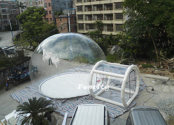 Customized Inflatable Bubble Tent Tree Patten Clear Show Ball Marquee with Two Rooms