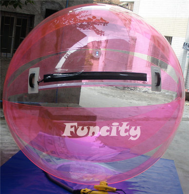 Pink Color Inflatable Water Walking Ball 0.8MM TPU for Water Pool or sea water games