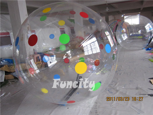 0.8mm TPU or PVC Huge Human Sphere Inflatable Walking On Water Ball