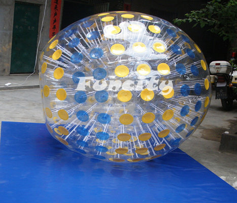 Colorful 0.8 / 1.0MM PVC / TPU Land / Grass Inflatable Zorb Ball for Kids and Adults